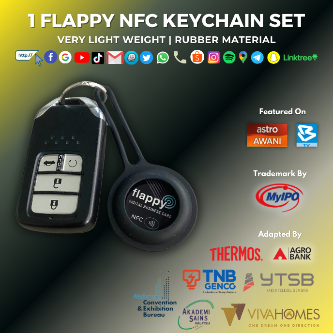 Flappy NFC Button Keychain | Shopee Malaysia