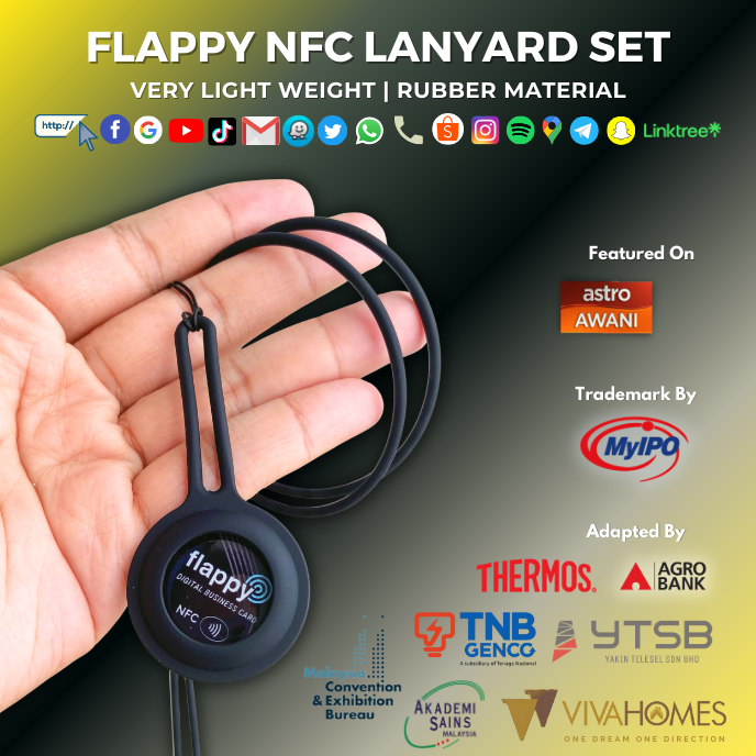 Flappy NFC Button With Lanyard | Shopee Malaysia