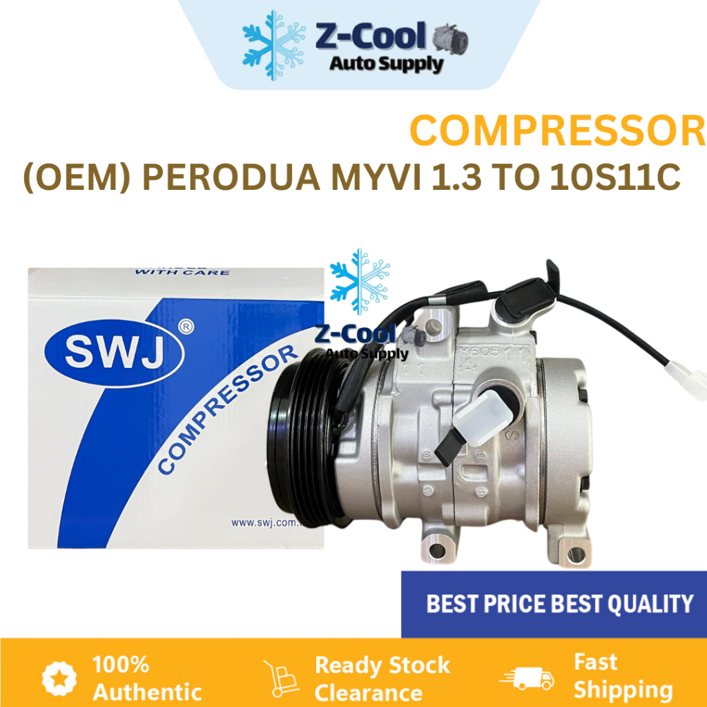 Compressor Aircond Car Perodua Myvi O/M 1.3 4PK 2005-2010 Year SWJ ...