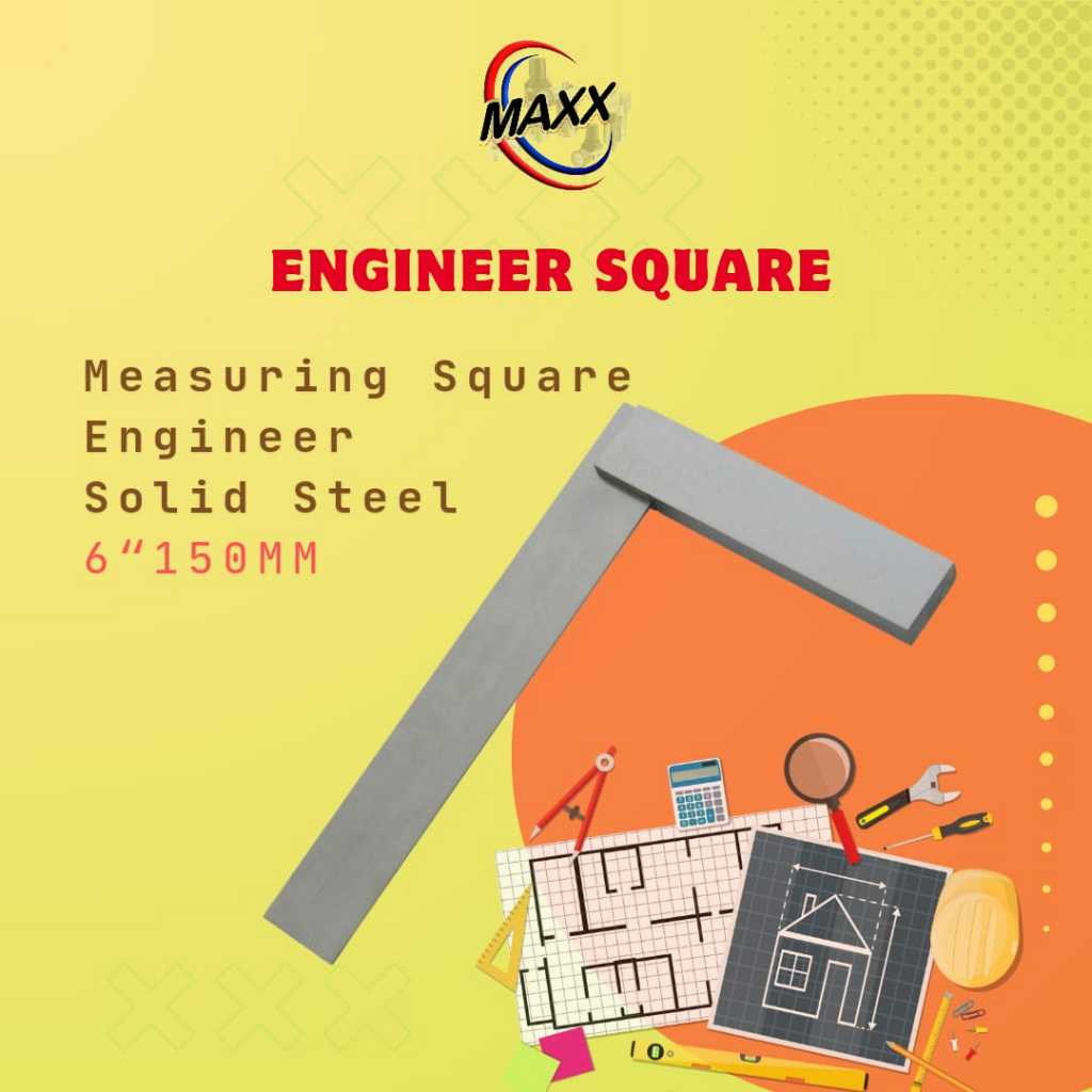 PICUS Engineer Square Set Mechanical Steel L-Type Measuring 6''/150MM ...