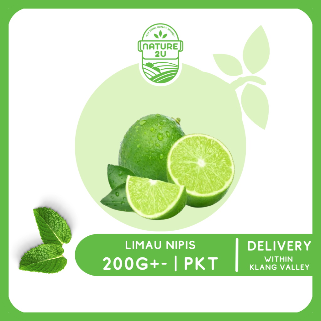 Nature2U Fresh Fruit - Lime / Limau Nipis/ 青柠 (200G+- | PKT) | Shopee ...