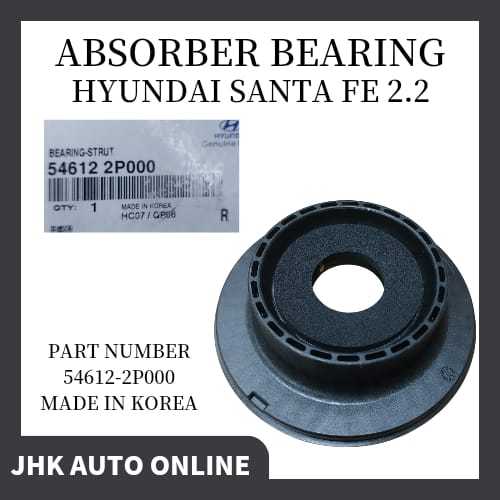 HYUNDAI SANTA FE 2.2 ABSORBER BEARING FRONT ORIGINAL HYUNDAI 54612 ...