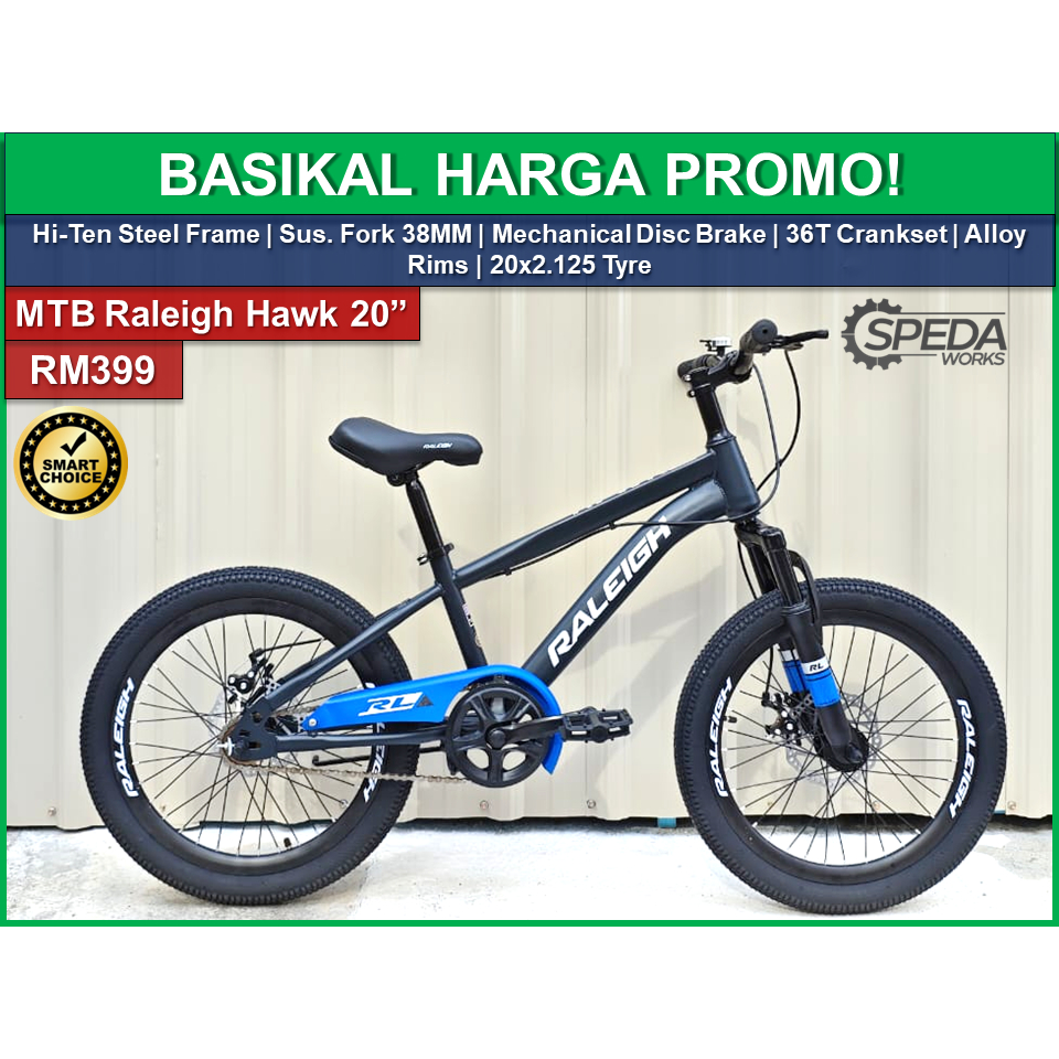 MTB RALEIGH HAWK 20" | MOUNTAIN BIKE | Shopee Malaysia