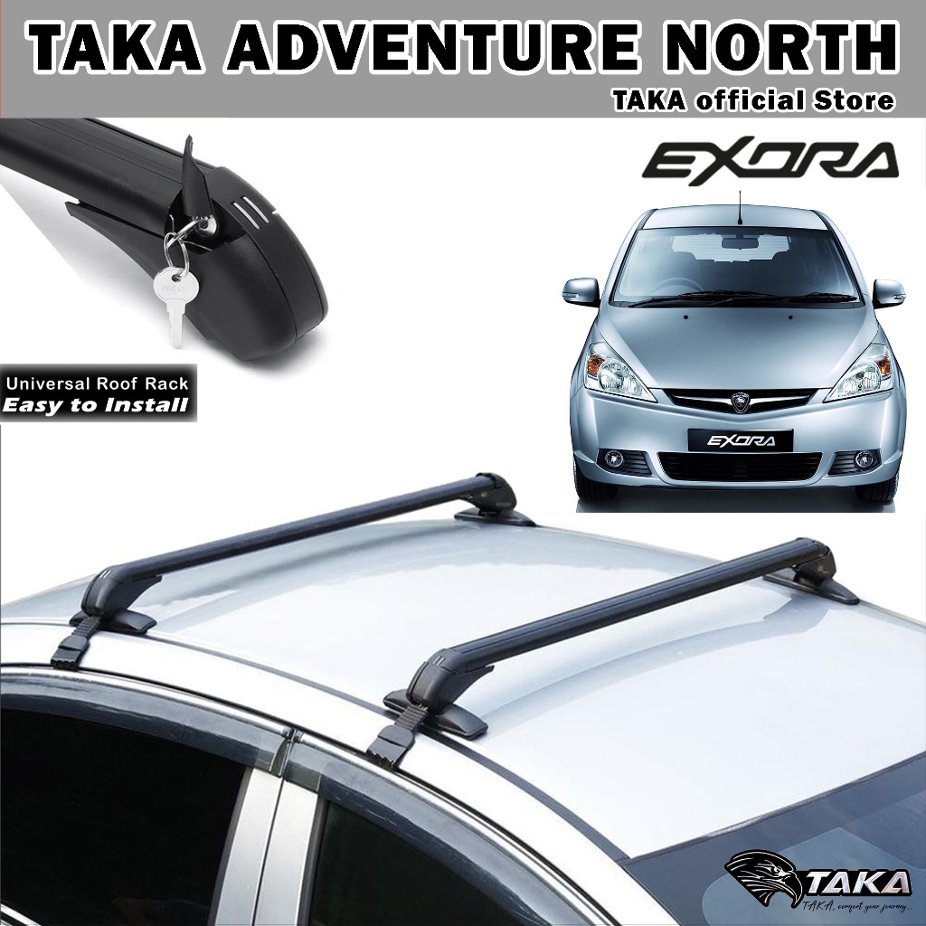 PROTON EXORA Universal Roof Rack Luggage Car Top Carrier Cargo Box ...