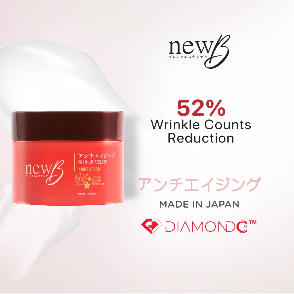 newB Premium Ageless Night Cream DiamondC60 Anti Aging Night Facial ...