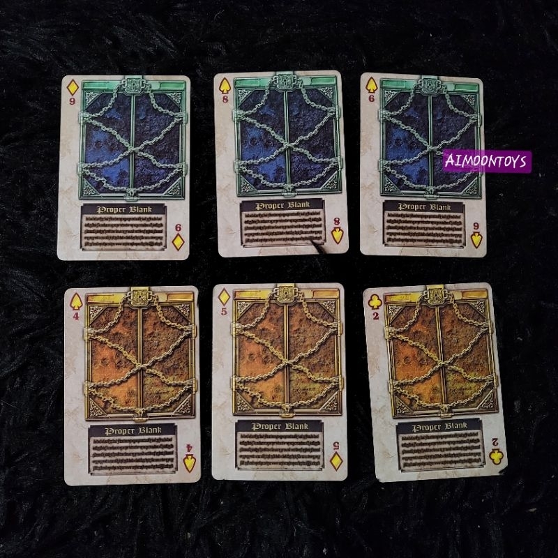 SET 6pcs Blue Yellow Proper Blank Heart Rouse Card Kamen Rider Blade ...