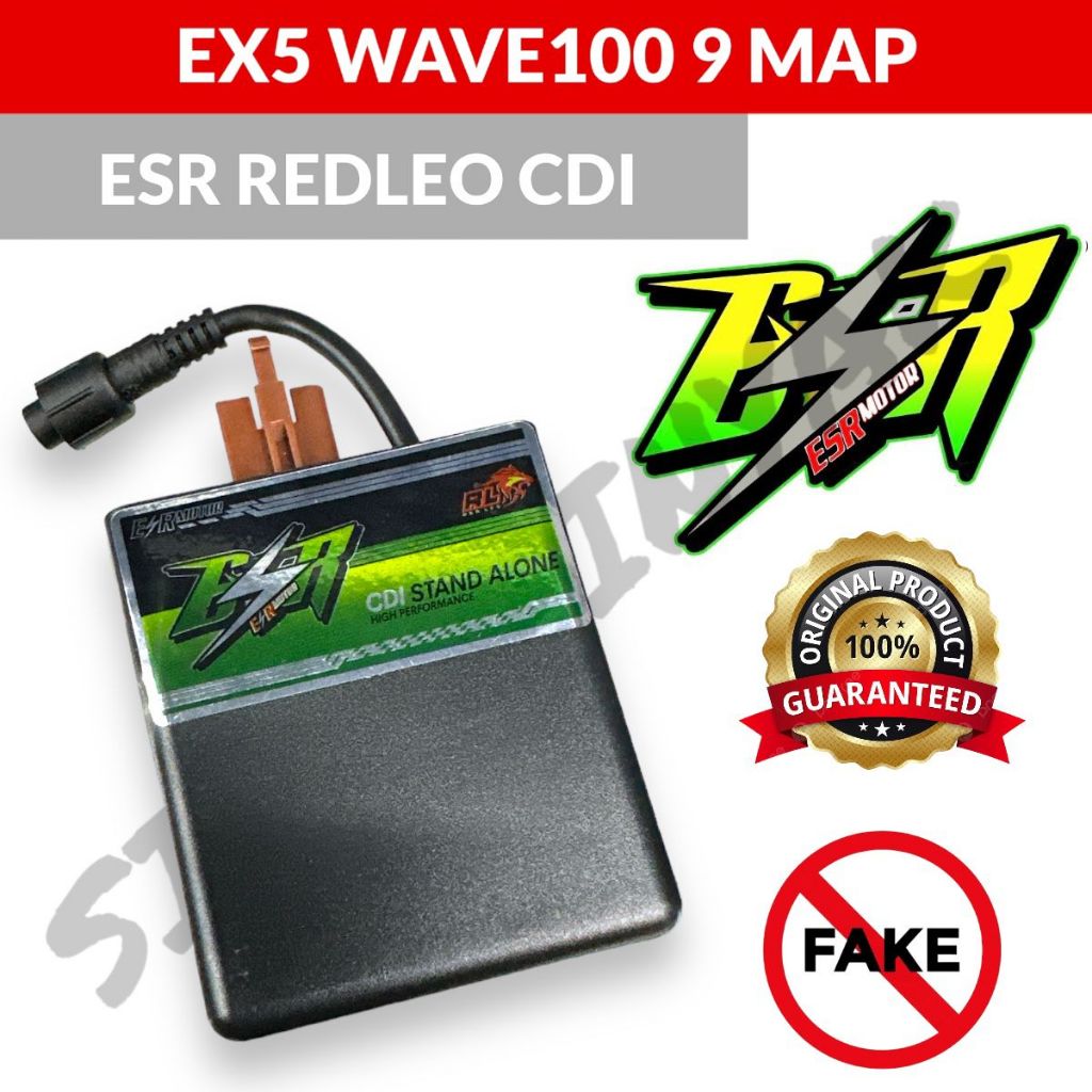 ORIGINAL ESR MOTOR EX5 WAVE100 DREAM W100 RACING CDI 9MAP 9 MODE PNP ...