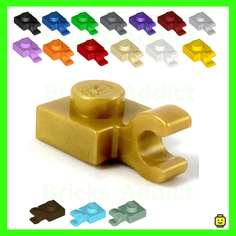 LEGO PARTS (GENUINE) 61252 Plate, Modified 1x1 with Open O Clip ...