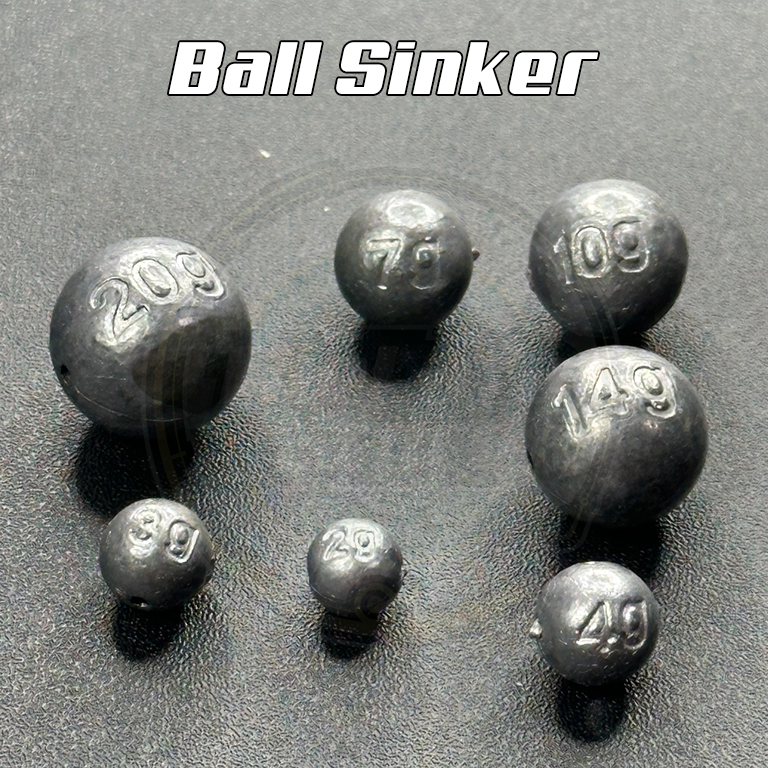 Ball Sinker 2g-20g Batu Ladung Hidup Timah Fishing Kolam Weighted Lead ...