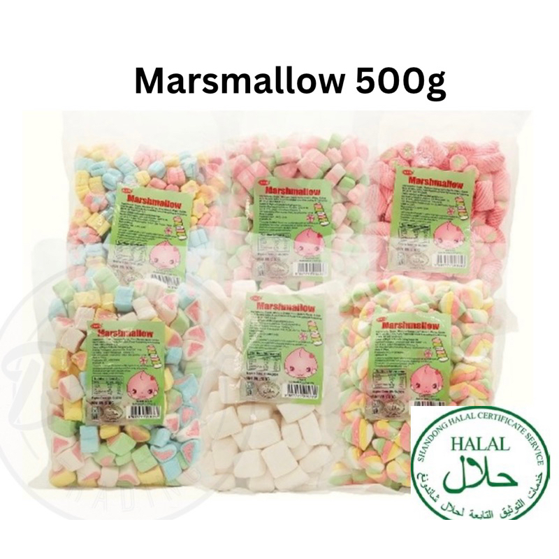 Marshmallow Variety Styled 500g (Ada Halal Logo) | Shopee Malaysia
