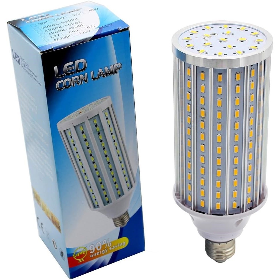 Super Bright LED Bulb 80W/40W,SMD E27 B22 E40 E26 216 LED Corn Non ...