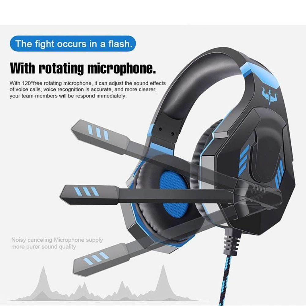 OVLENG P30 3.5MM AUDIO JACK WIRED GAMING HEADSET HEADPHONE WITH MIC (OV-P30) Earphones Pc ...