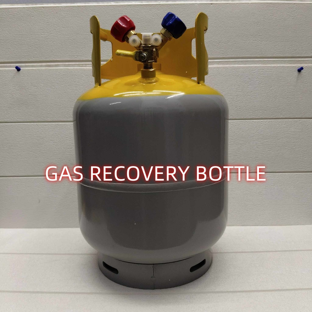 13.6KG/GAS RECOVERY BOTTLE/REFIL REFRIGERANT/DOUBLE VALVE/RED VAPOR/BLUE LIQUID/R134/R410/R22 ...