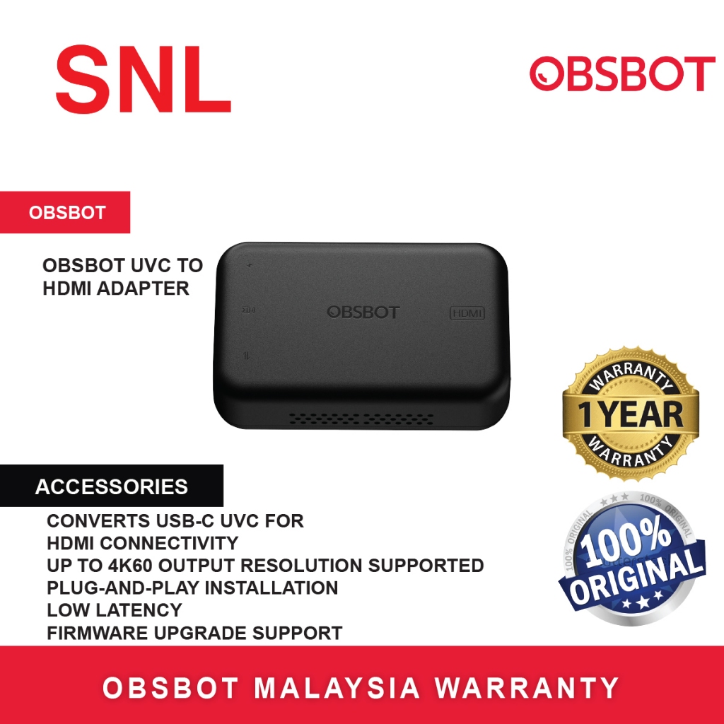 OBSBOT UVC to HDMI Adapter | Shopee Malaysia