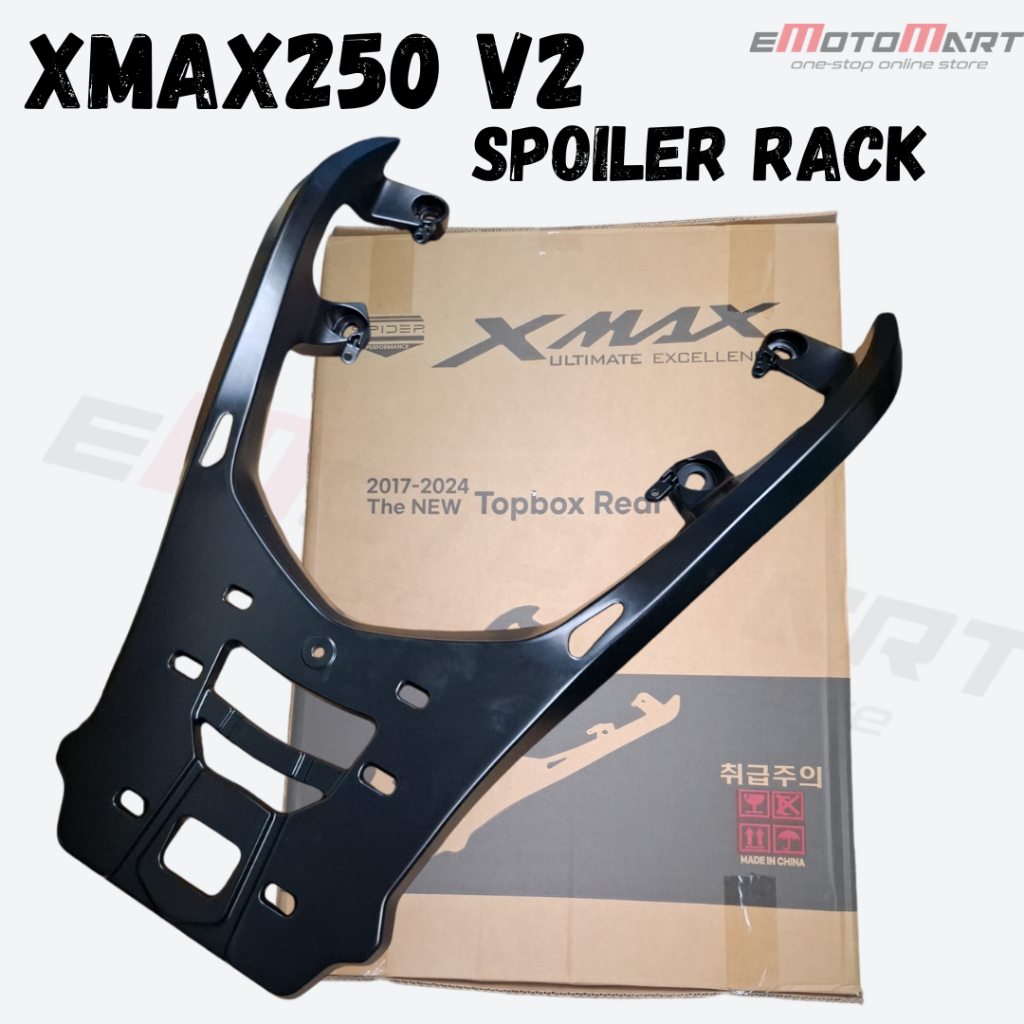 YAMAHA XMAX 250 V1 V2 SPOILER RACK MONORACK [ HEAVY DUTY ] TOP BOX RACK ...