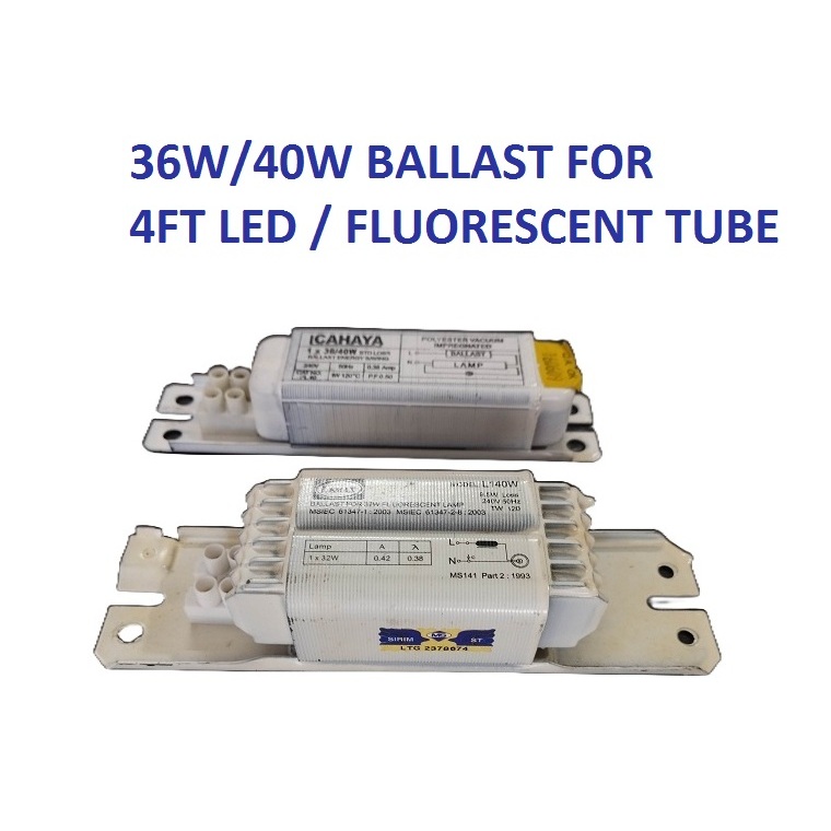 [ 1 PC ] 36W/40W BALLAST FOR 4FT 18W/20W LED TUBE OR 36W FLUORESCENT TUBE | Shopee Malaysia
