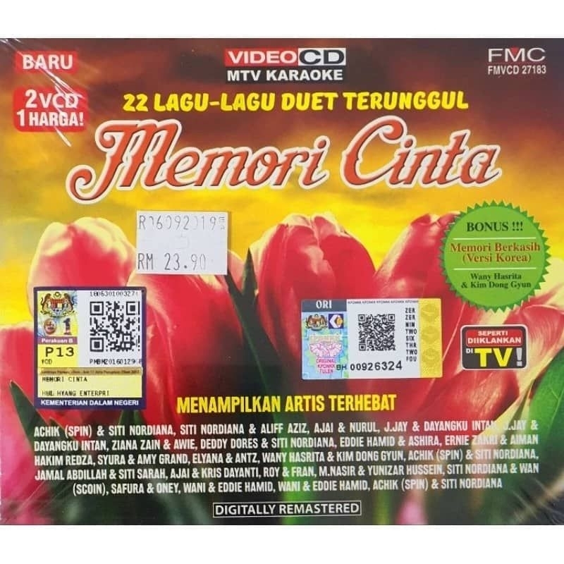 VCD Karaoke Memori Cinta (2 Disc) | Shopee Malaysia