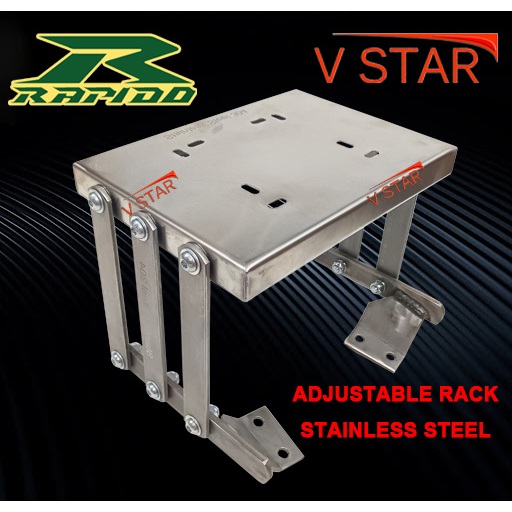RAPIDO Adjustable Rack Rack Lipat (Stainless Steel) Givi Monorack ...