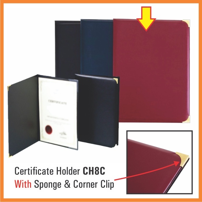 [ 50PCS ] + PRINTING A4 Certificate Holder Hard Cover with Gold Border ...