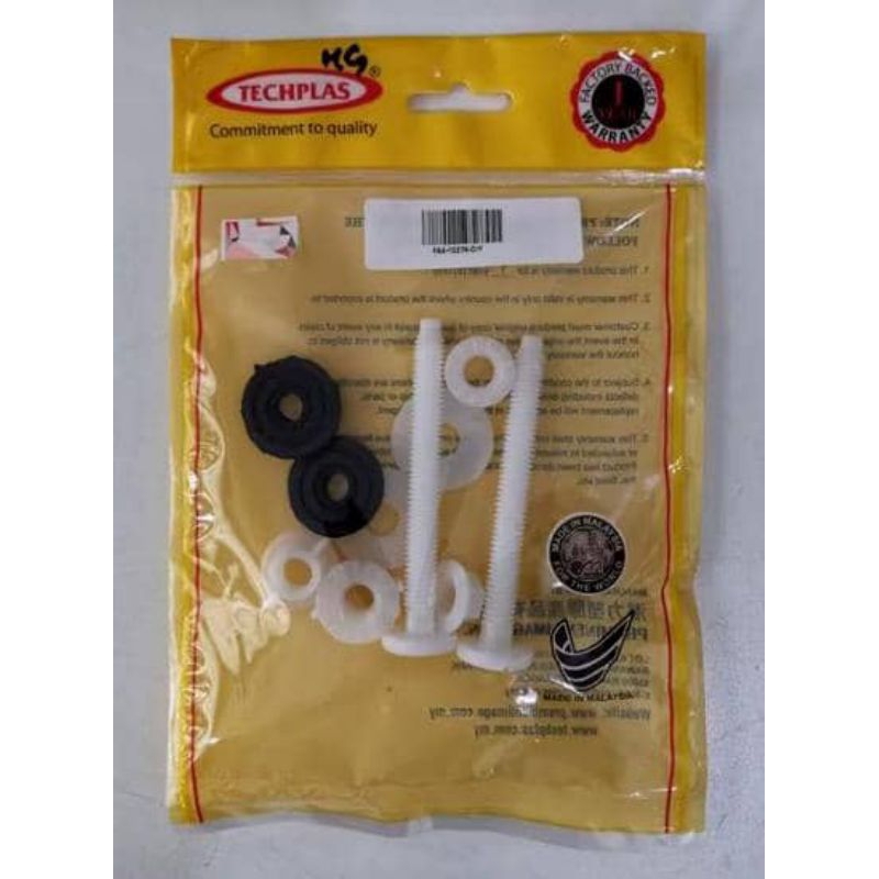 Techplas Low Level Toilet Cistern Tank Plastic Screw And Nut 1027A ...