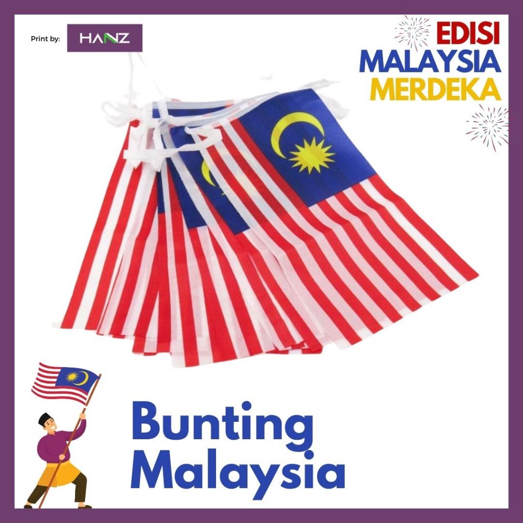 Bunting Bendera Malaysia 5 meter | Shopee Malaysia
