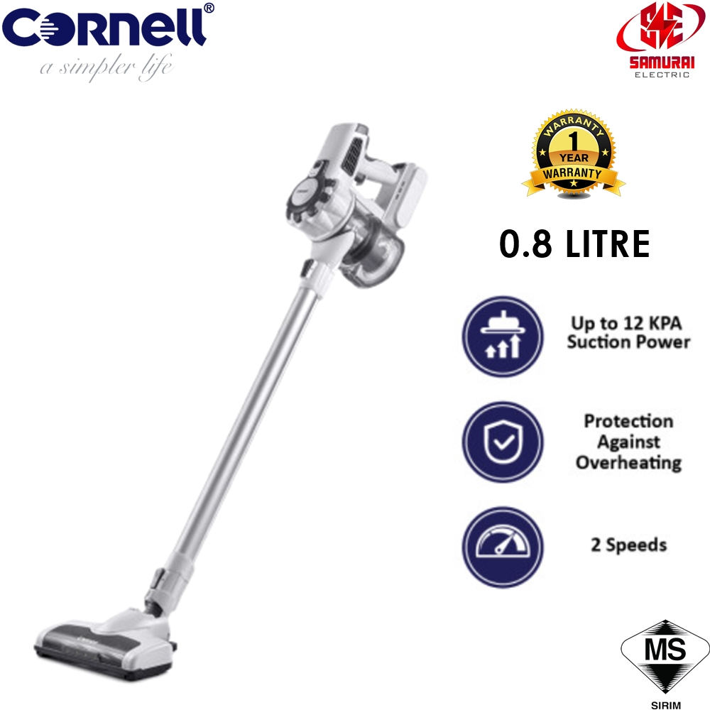 Cornell Cordless Stick Vacuum Cleaner With 0.8 Litre Capacity ...