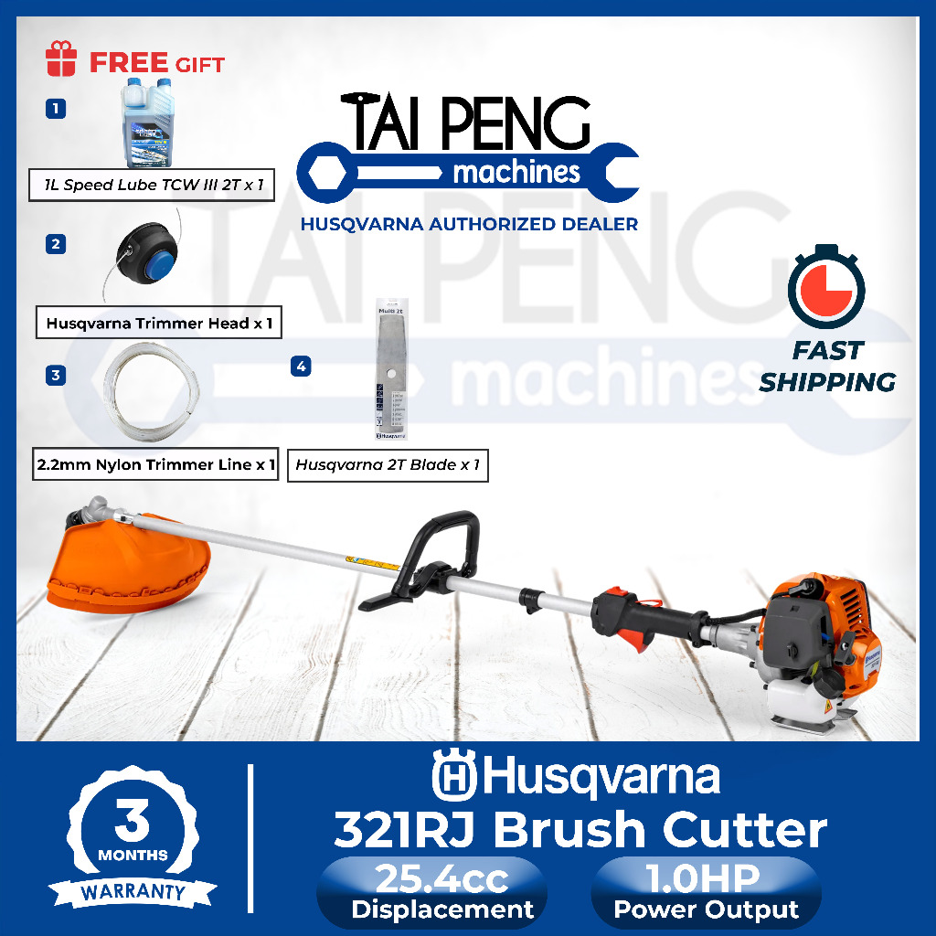 HUSQVARNA 321RJ Loop Handle Brush Cutter Mesin Rumput Light weight ...