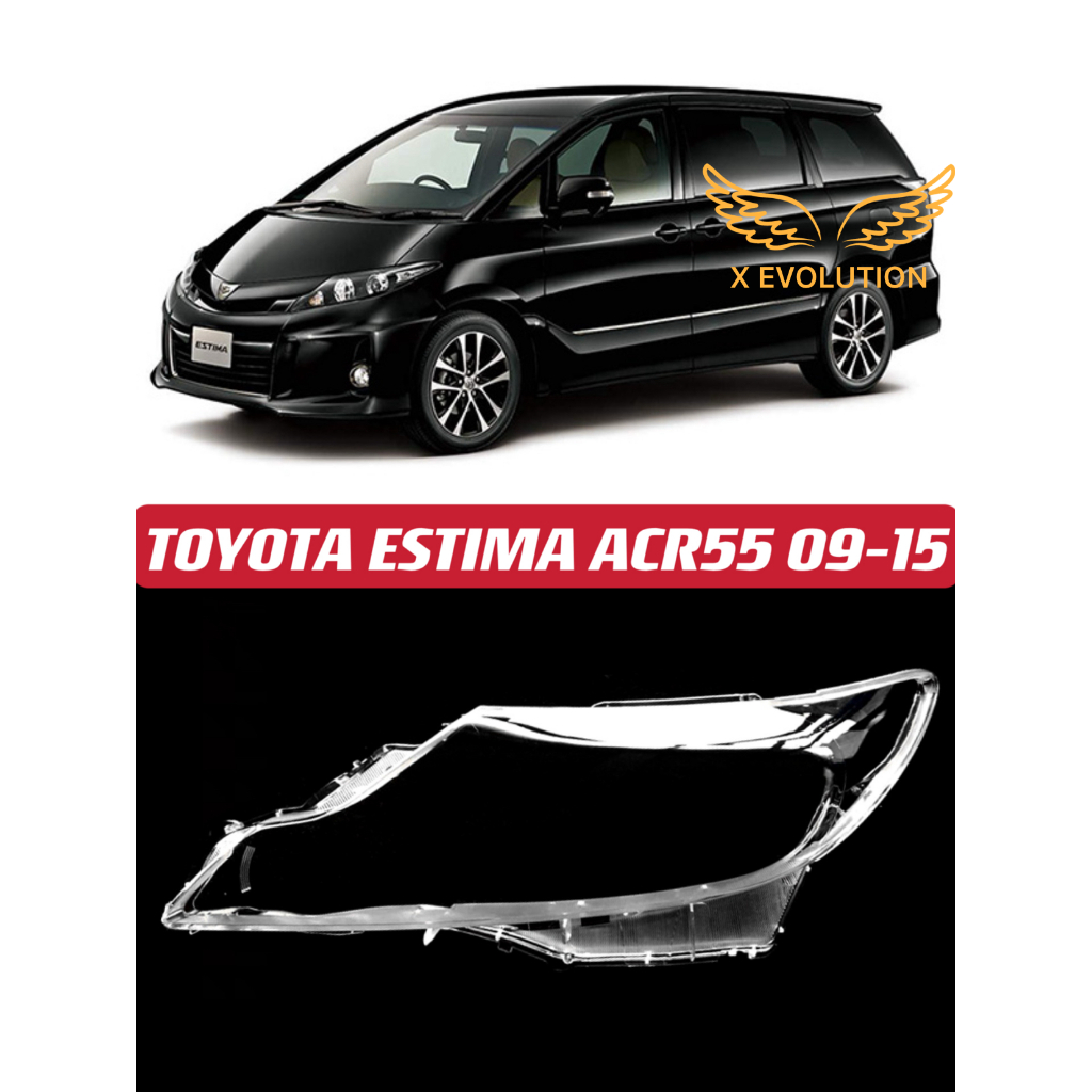 TOYOTA ESTIMA ACR50 ACR51 ACR55 09 10 11 12 13 14 15 HEADLAMP COVER / HEADLIGHT COVER / HEADLAMP ...