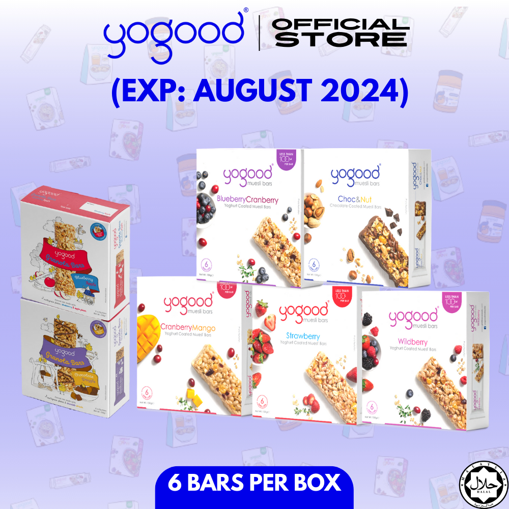 Yogood Muesli & Granola Bars 138g (EXP: AUGUST 2024) Strawberry/CranberryMango | Shopee Malaysia