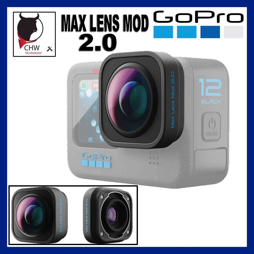 GOPRO ORIGINAL MALAYSIA MAX LENS MOD 2.0 FOR HERO12 HERO11 HERO10 HERO9 ...