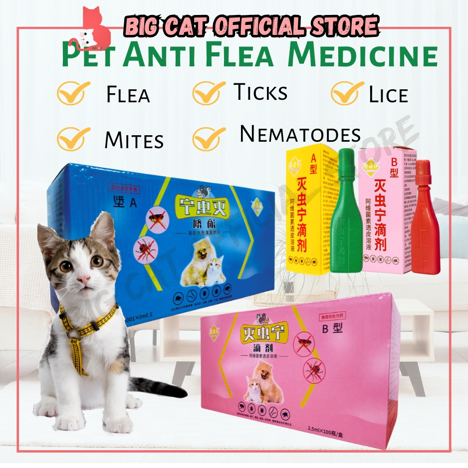 UBAT KUTU KUCING FLEA OUT 【1 BOX】 Clear Spot On Flea Tick Treatment ...