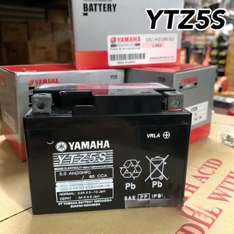 YAMAHA YTZ5S BATTERY 0 YTZ5 MF SEALED BATERI BATTERI EX5 LC135 NEW EGO ...
