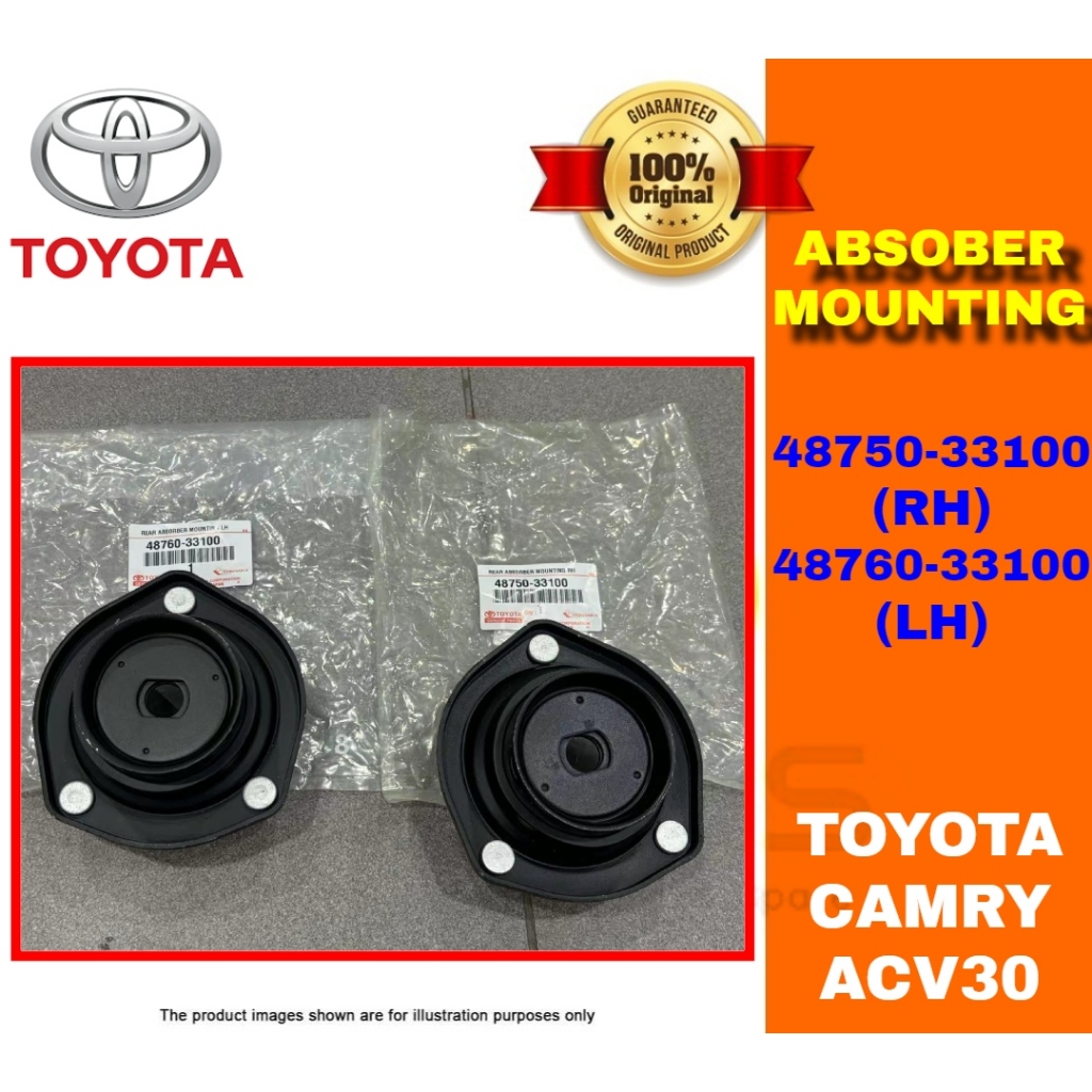 ( 100% ORIGINAL JAPAN ) TOYOTA CAMRY ACV30 REAR ABSORBER MOUNTING 48750 ...