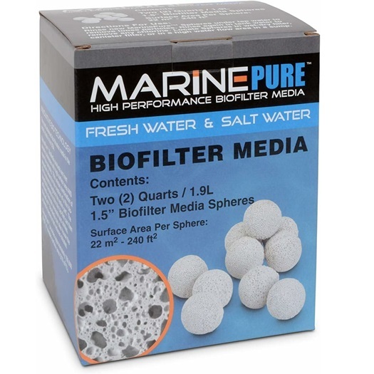 Marine Pure Biofilter Media 1.5" Sphere [advanced bio-filtration ...