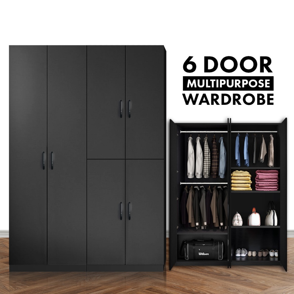 KENZZO : 4 door multifunctional wooden wardrobe/ multifunctional ...