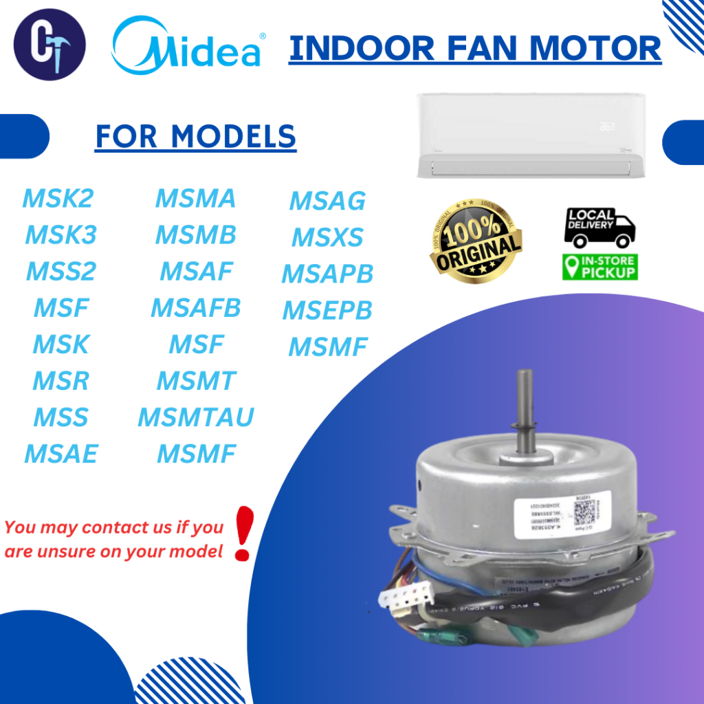 [MIDEA] Original Spare Parts / Indoor Fan Motor / Air Cond Fan Motor ...