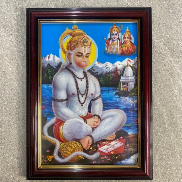 Hanuman Anjeneyar Hindu God Photo frame | Sami Photo Frame | 7x10cm ...