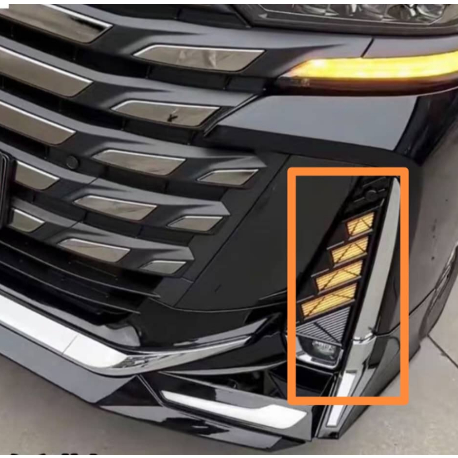Toyota alphard/vellfire 40 series car front bumper led daytime running ...