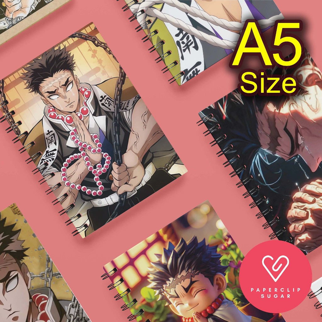 Gyomei Himejima Notebook A5 100pgs Anime Demon Slayer Kimetsu No Yaiba ...