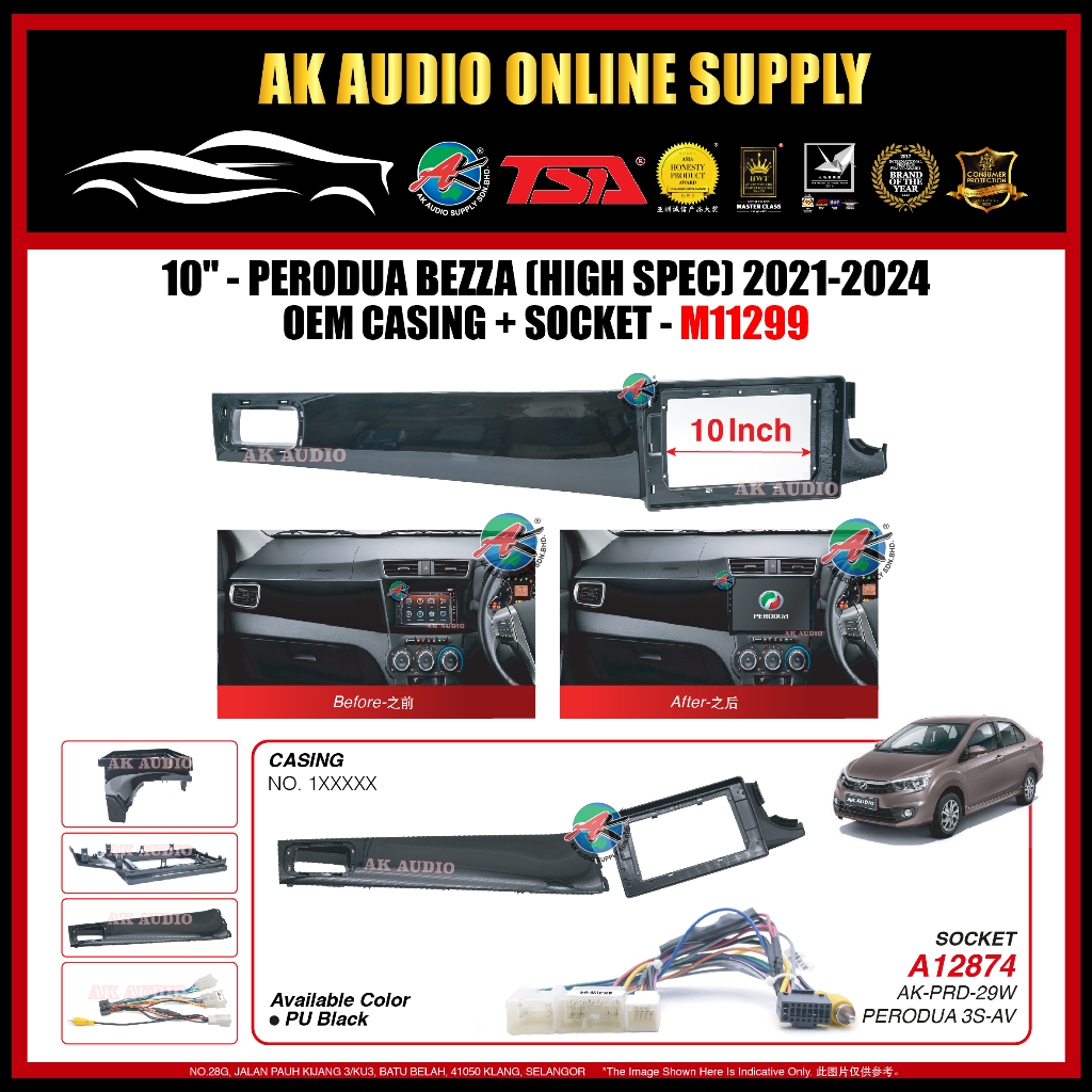 Perodua Bezza 2021 -2024 ( Full High Spec With Reverse Camera Socket ...