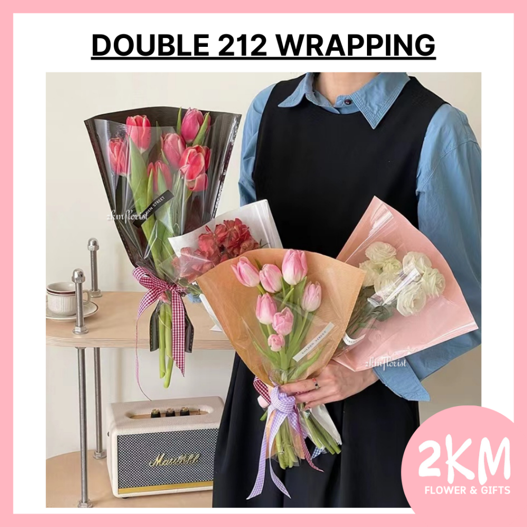 (10PCS) DOUBLE 212 DESIGN Flower Wrapping Paper Flower Paper Wrapping ...