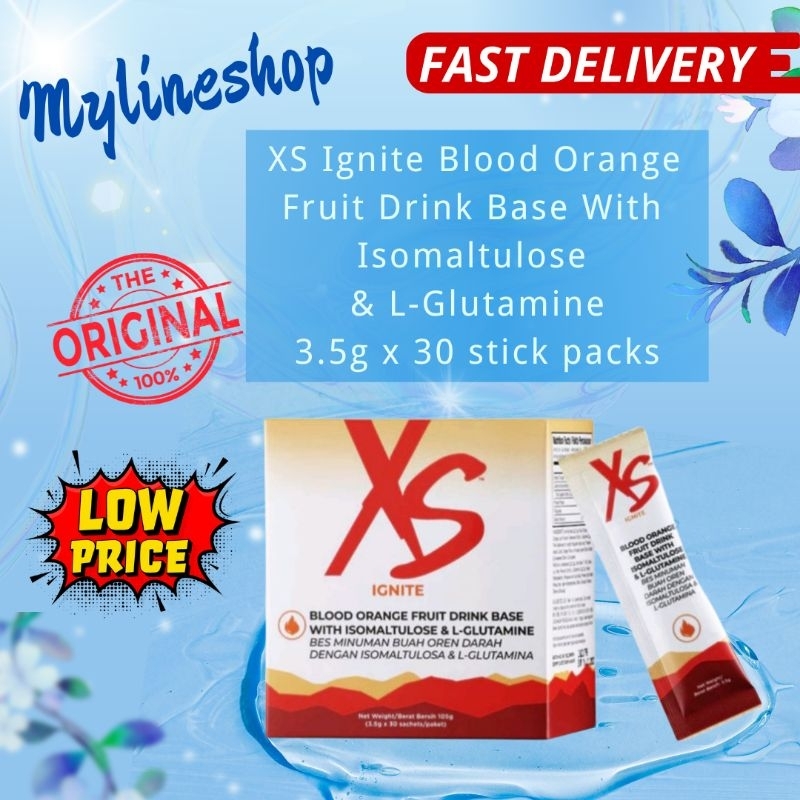 🔥 New Stock 🔥XS Ignite Blood Orange Fruit Drink Fat Burn(30 sachets ...