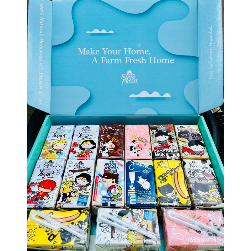 Susu Farm Fresh UHT Milk Gift Box Kotak Hadiah | Shopee Malaysia