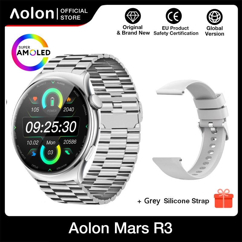 Aolon Mars R3 Smart Watch Original AMOLED Always On Display Custom ...