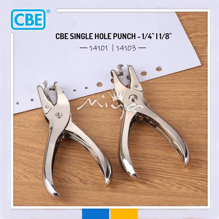 CBE SINGLE HOLE PUNCH 3MM / 6MM PUNCHER TICKET PUNCHER - 1/4" | 1/8 ...