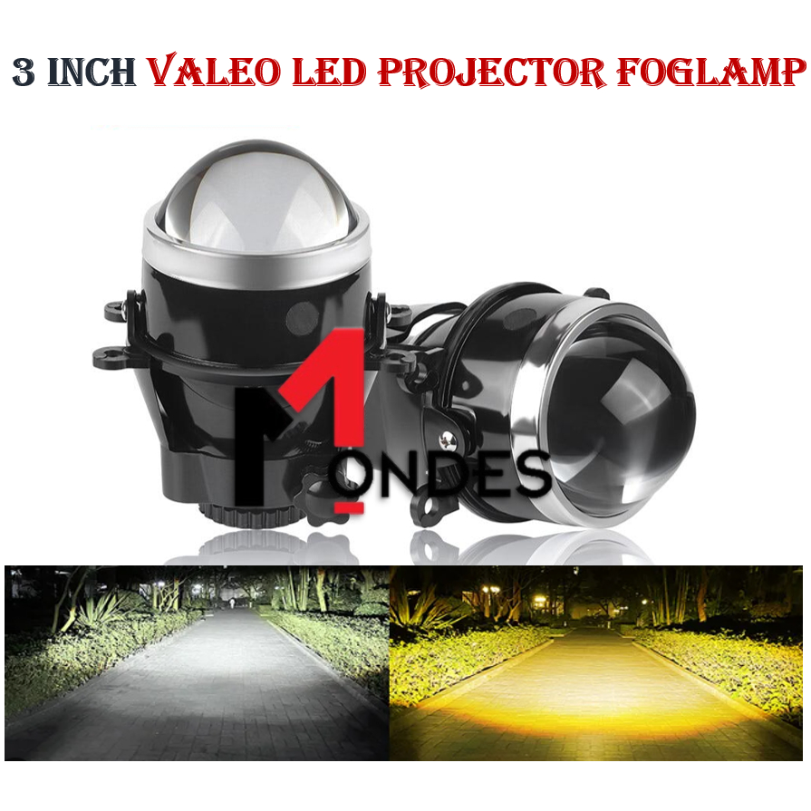 3 INCH Universal Bi-LED Fog Light High/Low Beam Projector Lens Car ...
