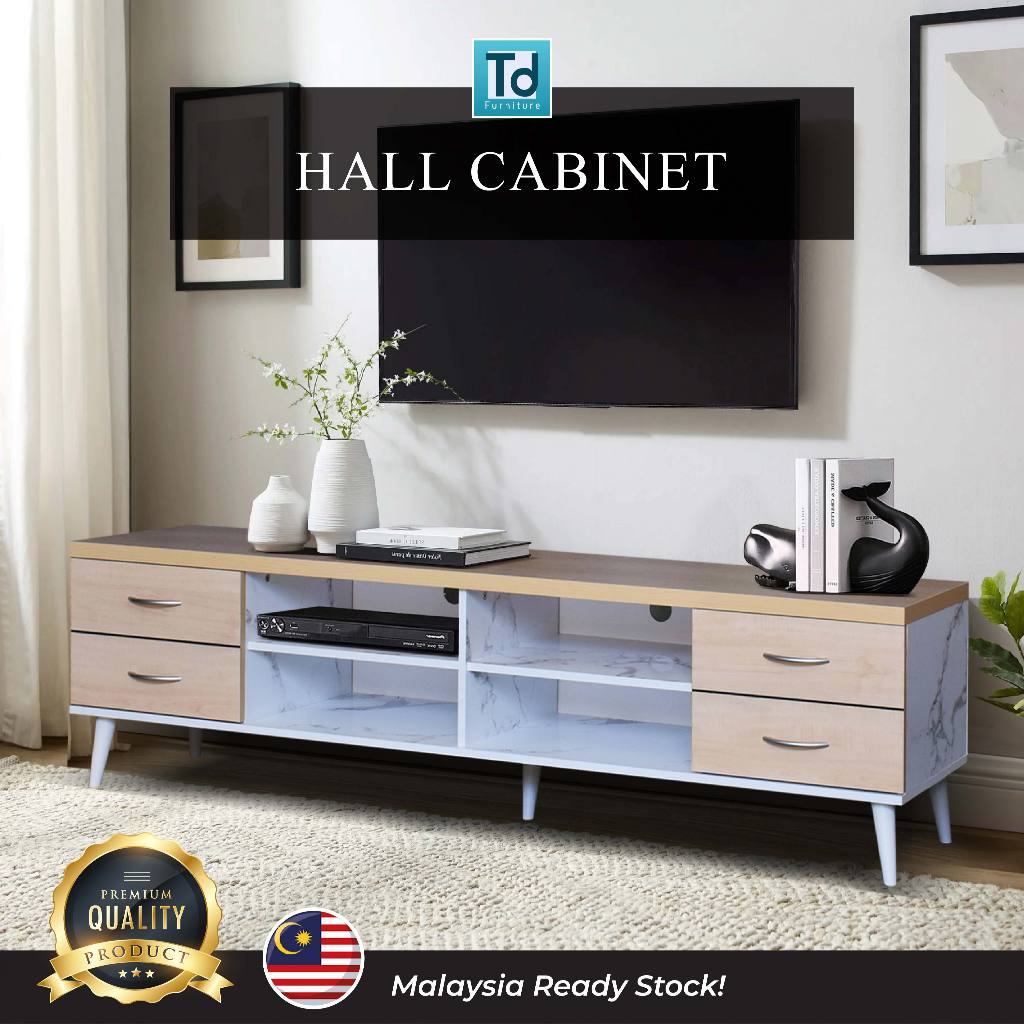 6ft Modern Design TV Cabinet / Scandinavian Style TV Cabinet - Light ...