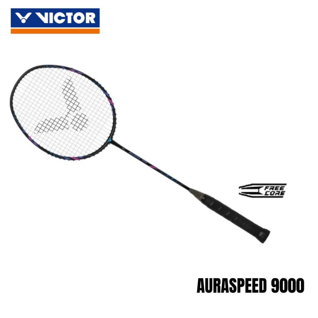 Victor Auraspeed 9000 C Badminton Racket [Free String + String ...