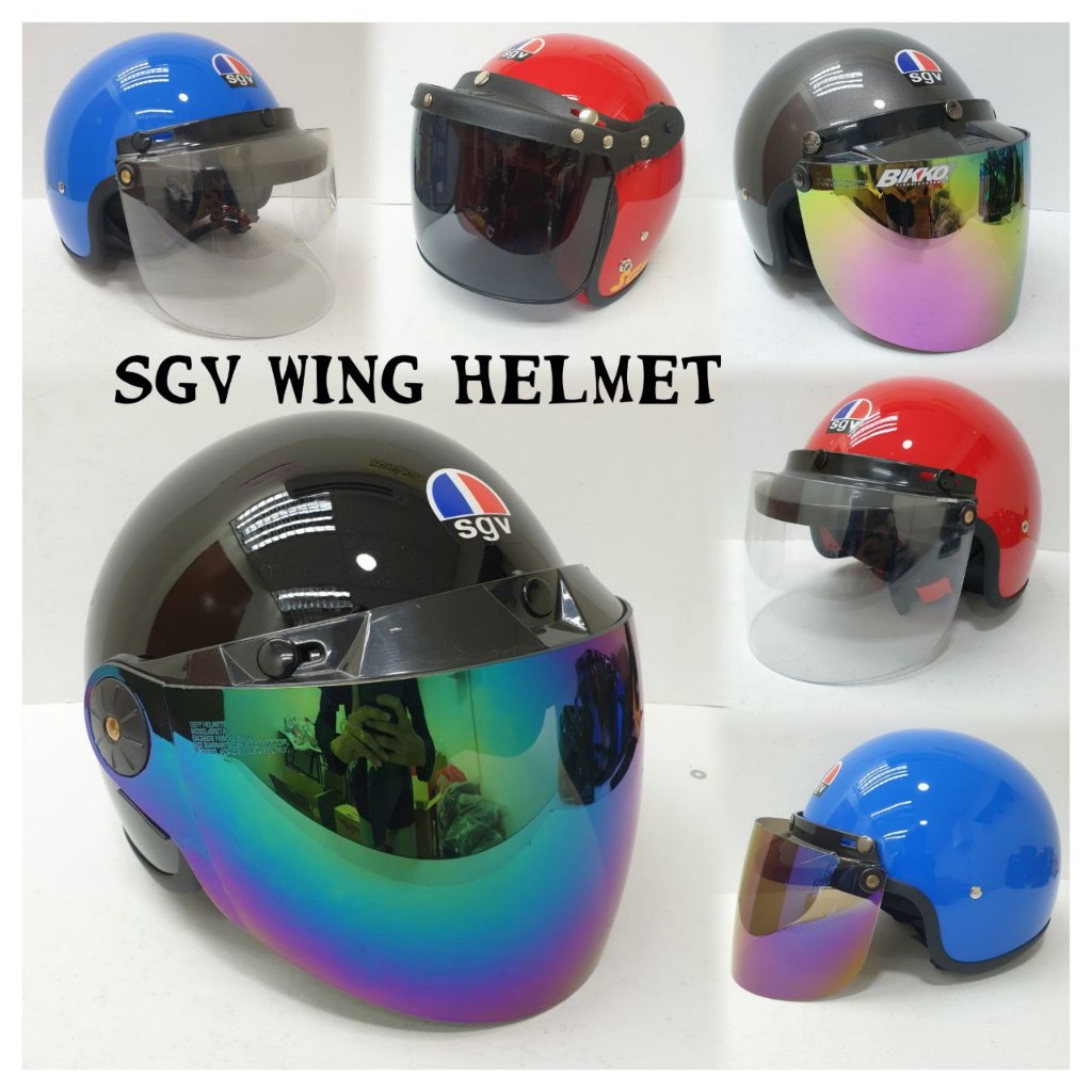 ctmotor Original SGV WING HELMET NEW Half Helmet Motorcycle (Sirim ...