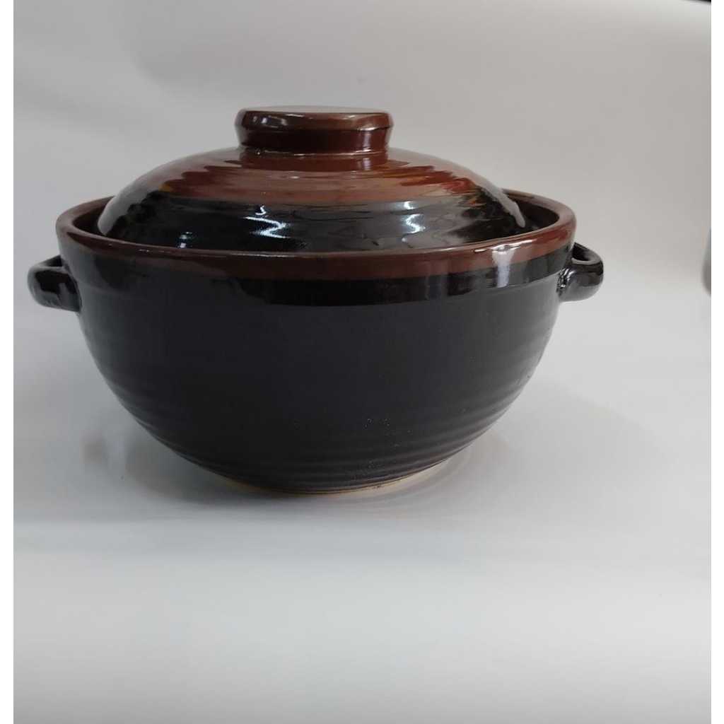 Traditional Clay Pot bercolak Bulat (8.5") | Shopee Malaysia